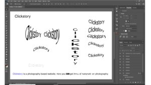 Creating and Manipulating Text in Adobe Photoshop | Clickstory